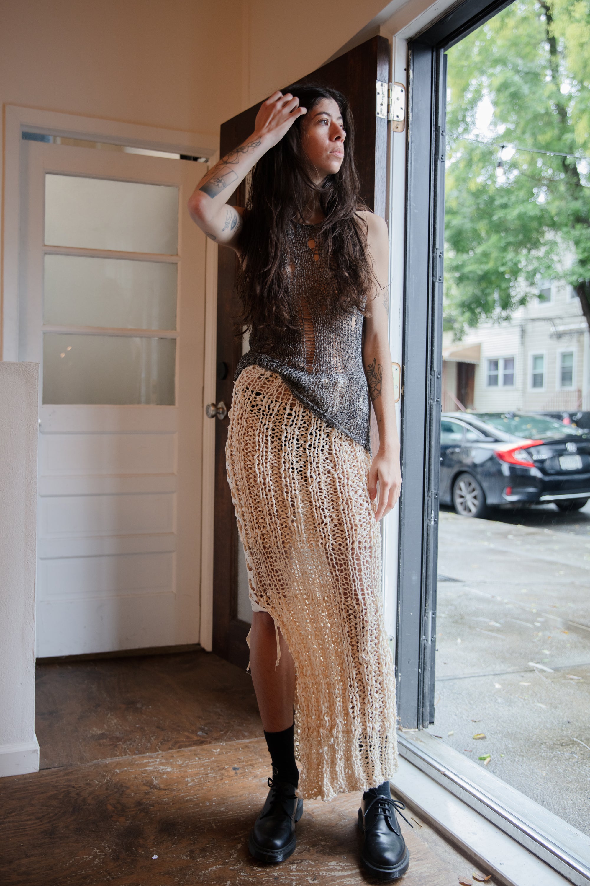 rodo hand knit drop stitch tank – grace land