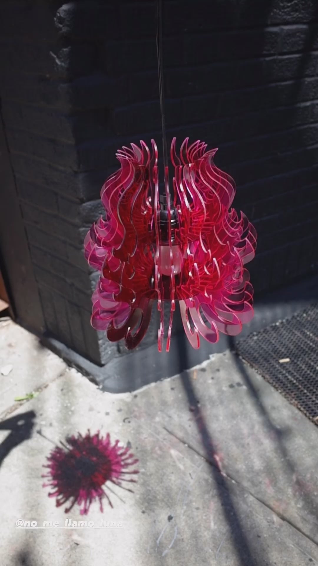magenta and red hanging lamp – grace land