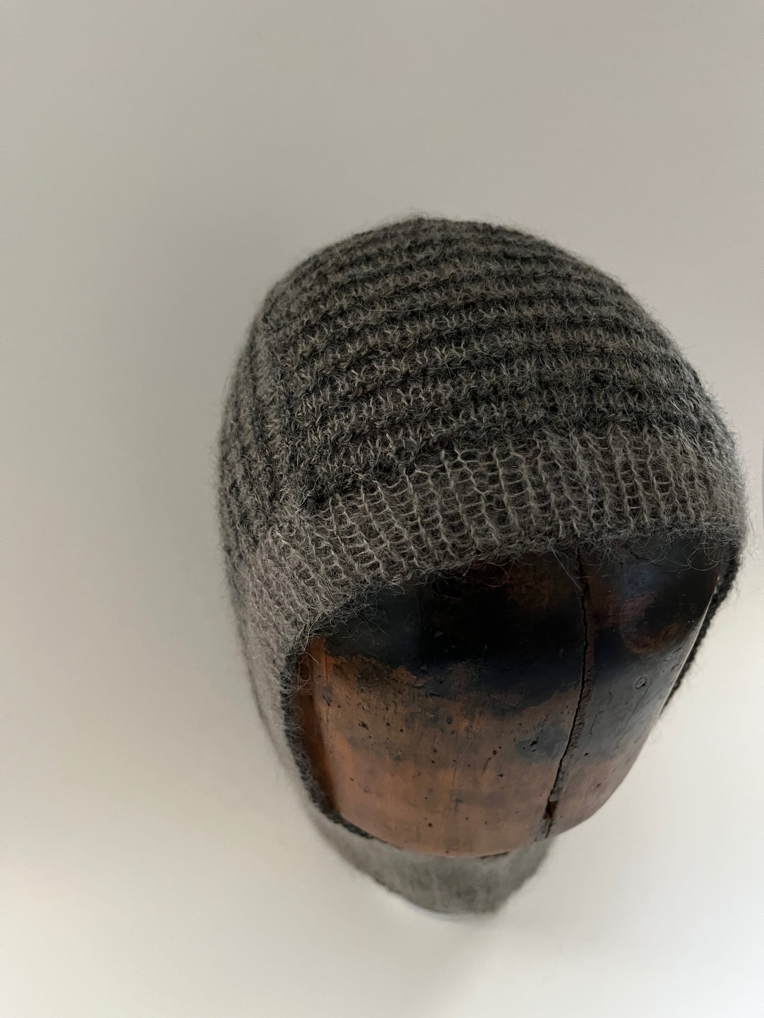 tonal grey mohair balaclava – grace land